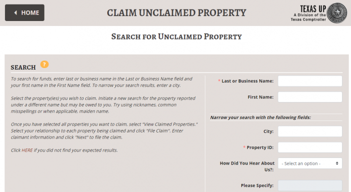 Find Any Texas Unclaimed Property (2024 Guide) Find Any Texas Unclaimed Property (2024 Guide)