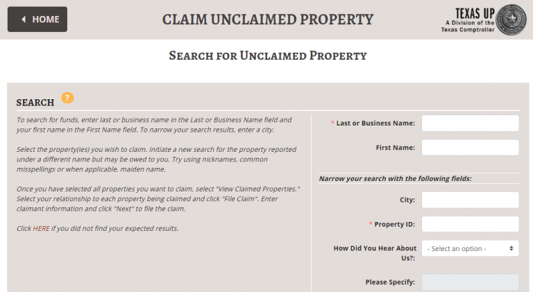 Find Any Texas Unclaimed Property (2024 Guide)
