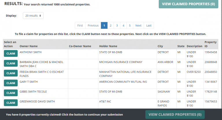Michigan Unclaimed Property Search (2024 Guide)