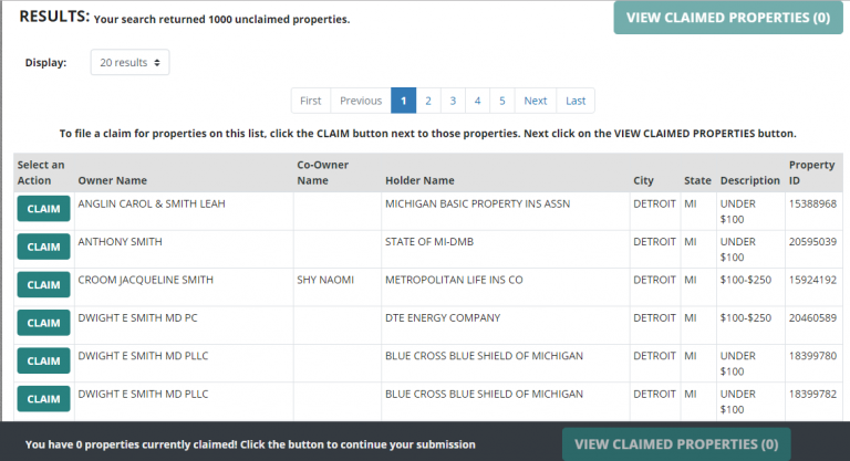 Michigan Unclaimed Property Search (2024 Guide)
